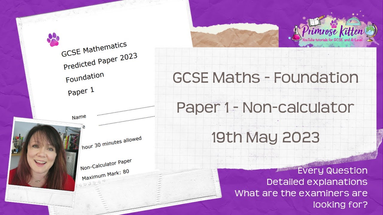 GCSE Maths Foundation Paper 1 | 2023 Predicted Exam Paper Walkthrough ...