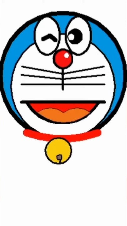 Draw Doraemon face using python #python #shots #coders - YouTube