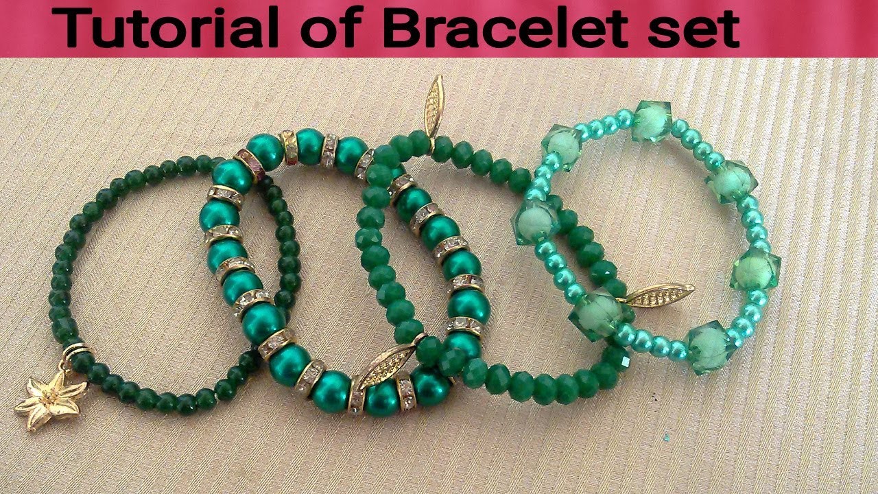 Bracelet set making/Beginner bracelet tutorial - YouTube