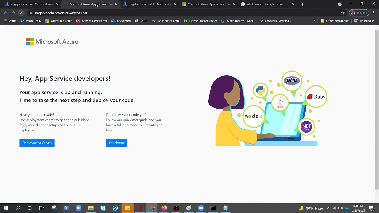 Web App calling API app - Lab - YouTube