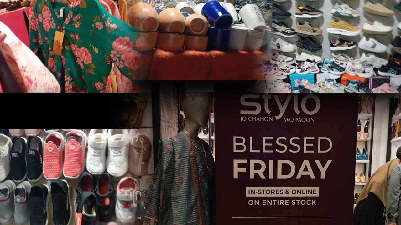 Shoe shopping (stylo shoes) blessed friday sales - YouTube