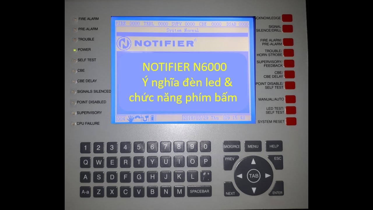 Hướng dẫn tổng quát chức năng phím bấm và đèn led trên tủ báo cháy ...