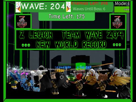 Zombie Attack| World New Record |Wave 204| Alien Lair| Z LEGION Team ...