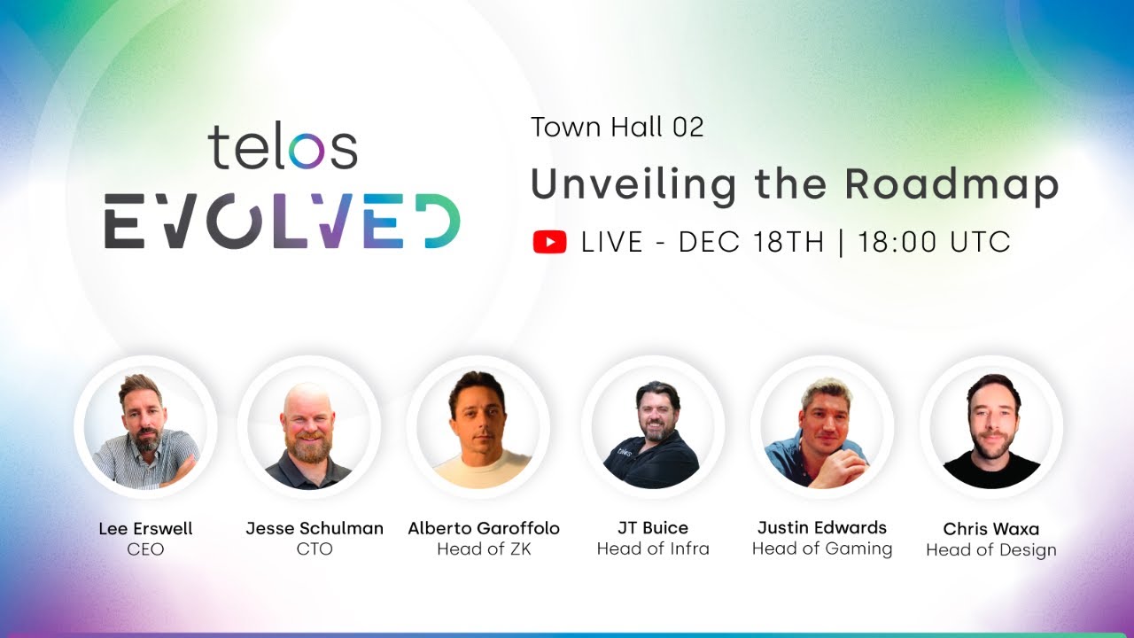 Telos Evolved 02: Unveiling the Evolved Roadmap | Telos Network Town ...