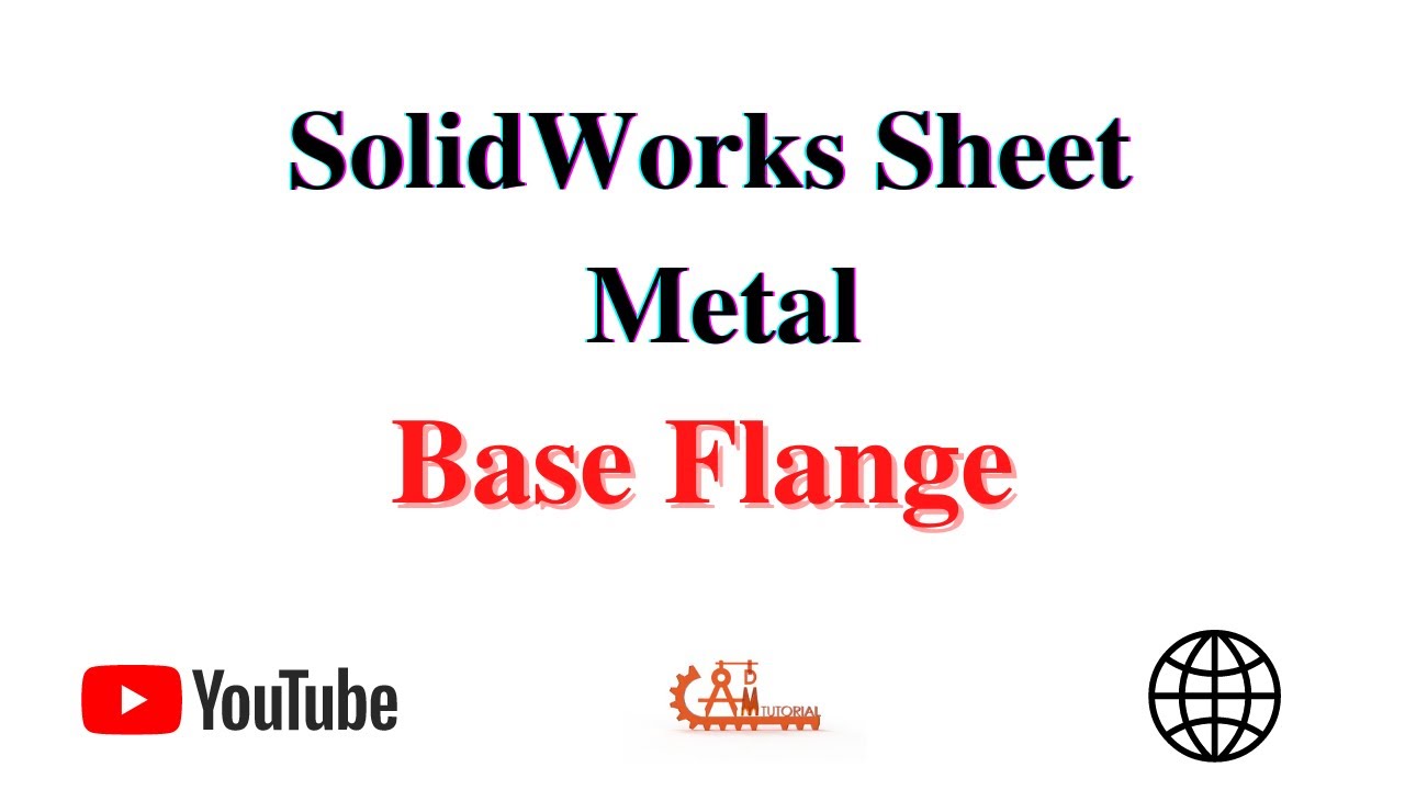 Solidworks Tutorial ! Sheetmetal Tutorial ! Base Flange - YouTube