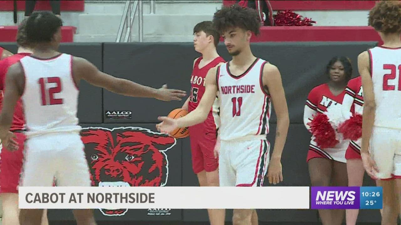 Northside sweeps basketball doubleheader vs. Cabot - YouTube