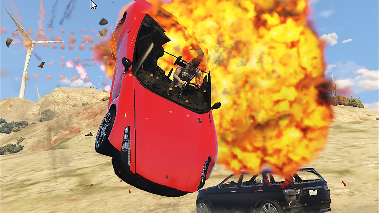 GTA 5 CAR EXPLOSION - BEST Car Crash Compilation - YouTube