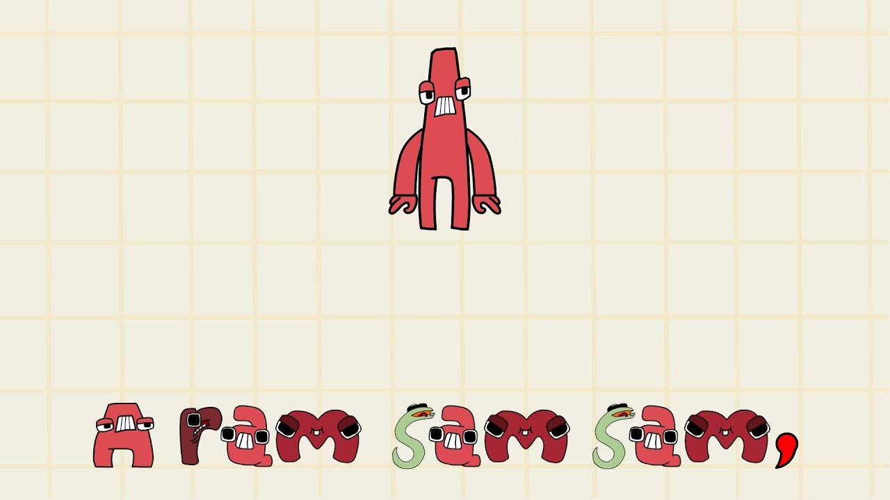 A RAM SAM SAM SONG | Alphabet Lore animation @Mike Salcedo @around ...
