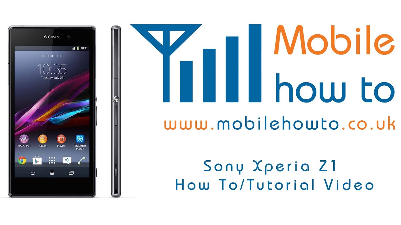 How To Send Text Message/SMS - Sony Xperia Z1 - YouTube