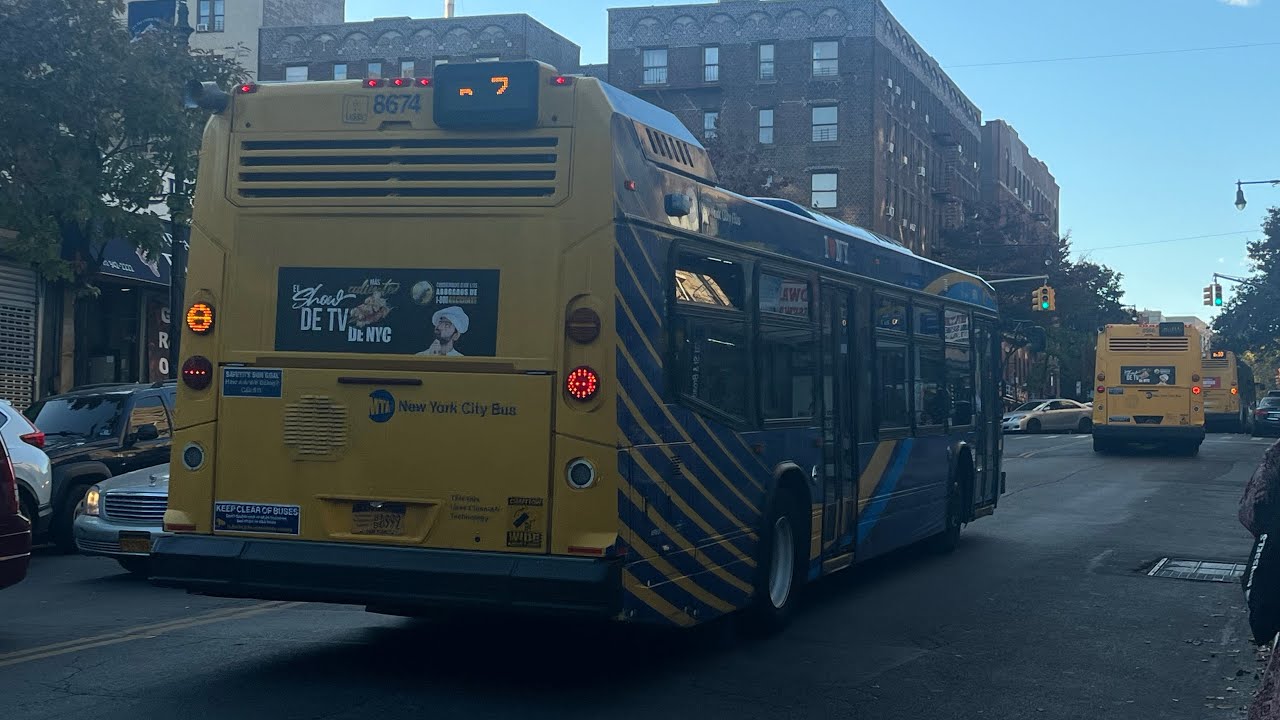 ⁴ᴷ⁶⁰ MTA Bx7 (2019 Novabus LFS) Ride from 168th Harlem to W 231st ...