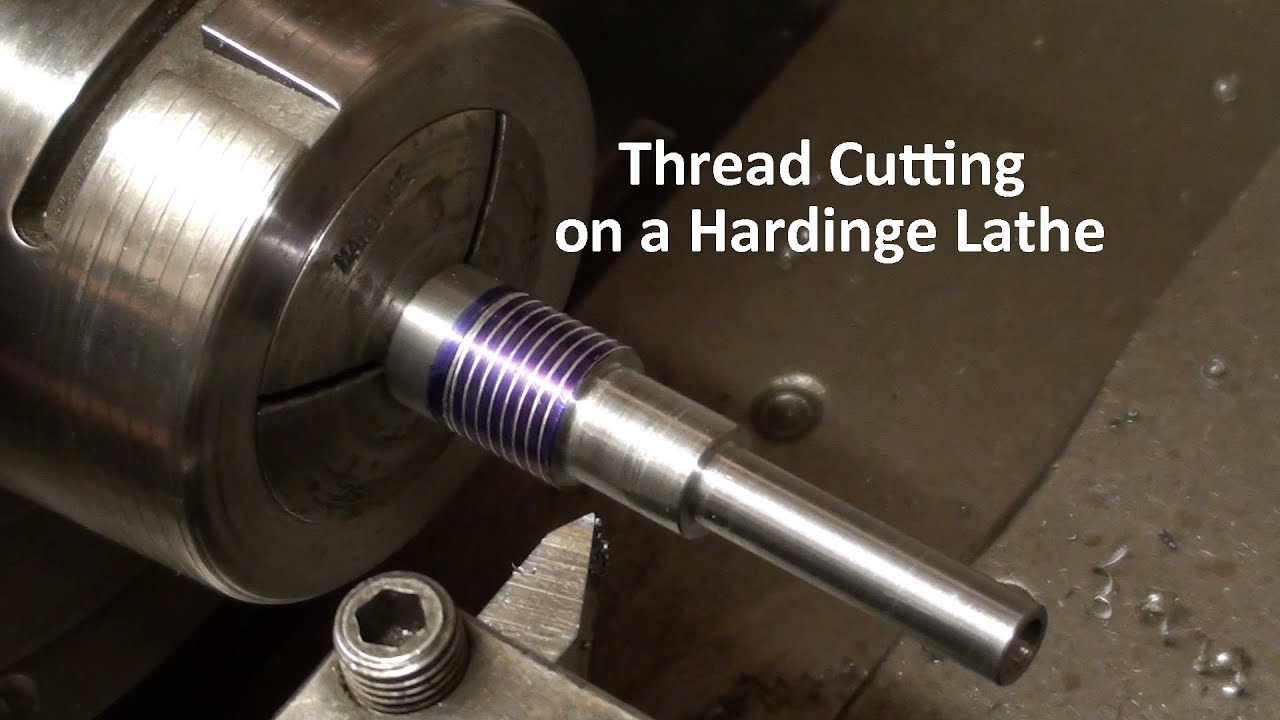 Threading on a Hardinge Lathe - YouTube