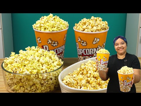 ESSE É O SEGREDO DA PIPOCA DE CINEMA !! MOSTREI TODOS OS DETALHES + BÔNUS PIPOCA DOCE DE PIPOQUEIRO