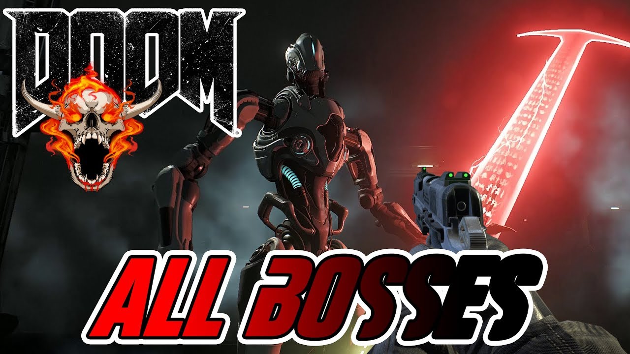 DOOM 2016 - All Bosses + Ending - YouTube
