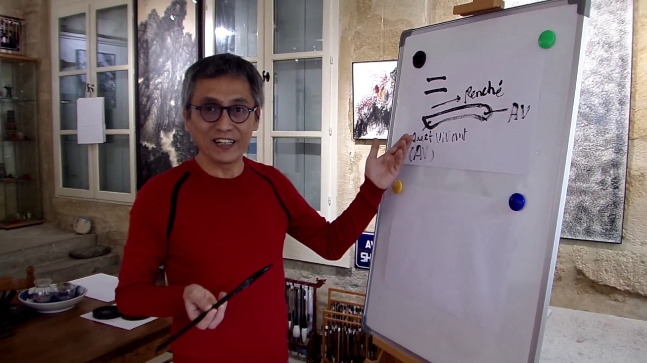 Chez moi j'apprends la calligraphie chinoise avec Shanshan SUN - YouTube