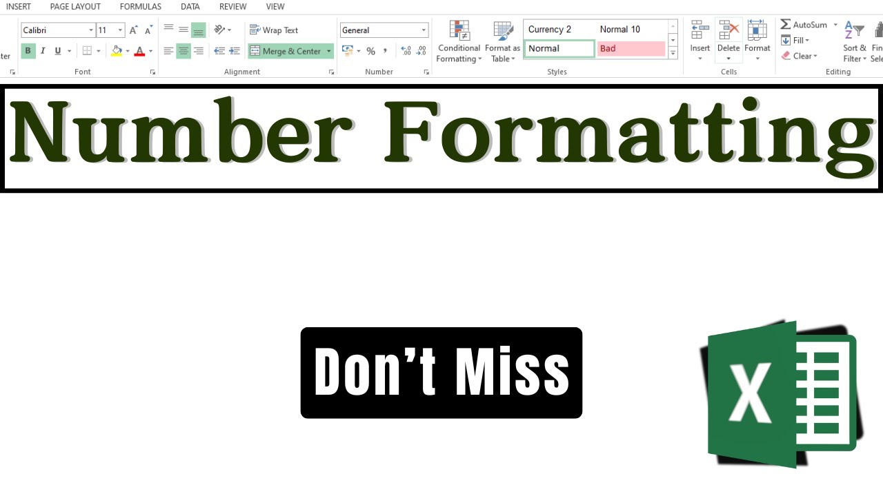 How to Formatting Numbers in Excel - YouTube