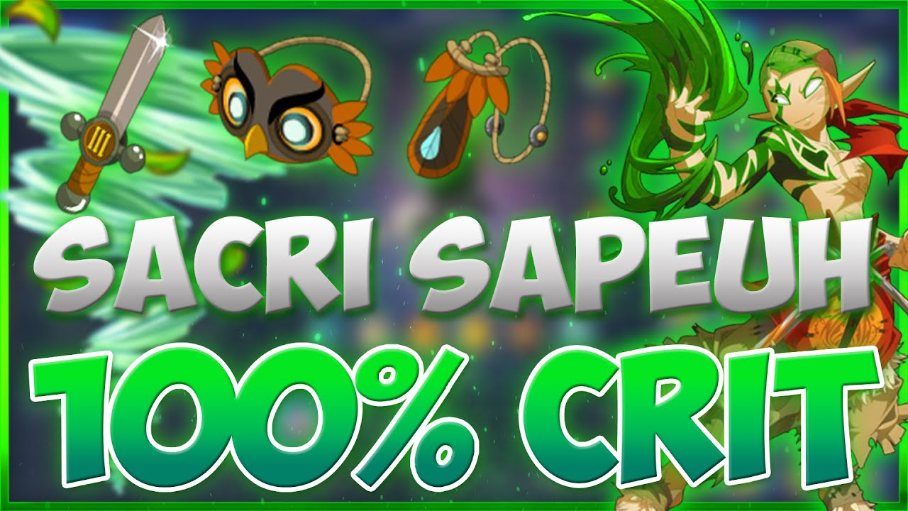 [DOFUS] SACRIER AGI SAPEUH 100% CRIT - YouTube