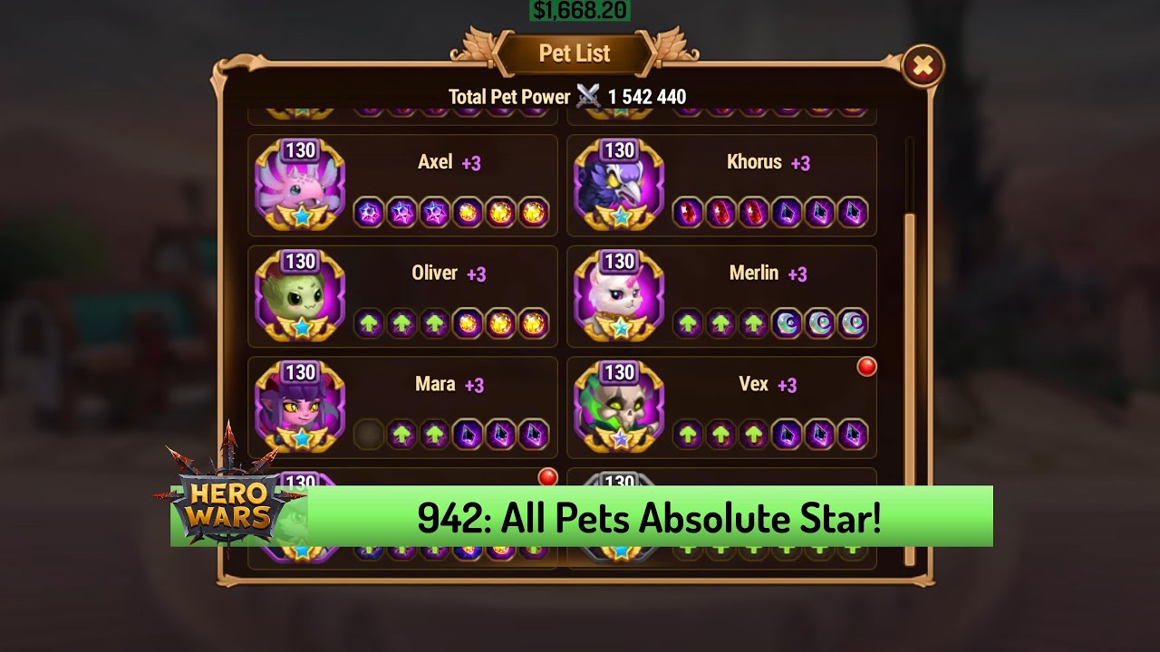 Let's Play Hero Wars 942: Using Great Storm to Get Vex to Absolute Star! - YouTube