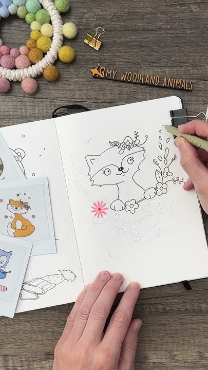 Draw with me - Cute sketchbook drawing - YouTube