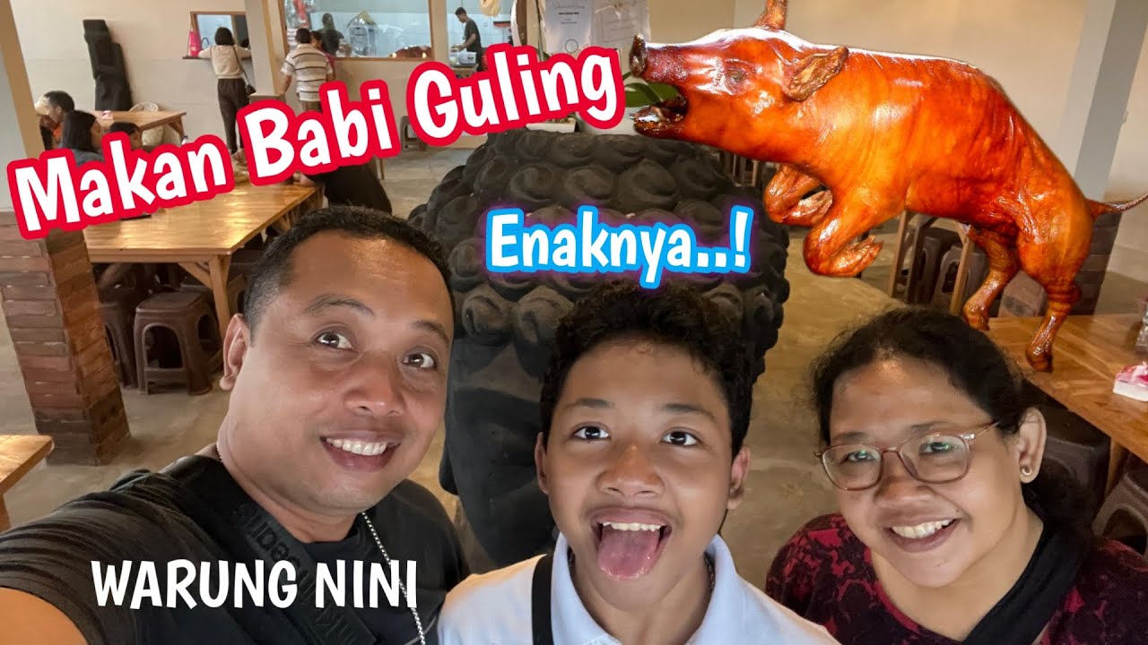Makan Babi Guling Kriuk di Warung Babi Guling Nini Penatih - Oka SD ...