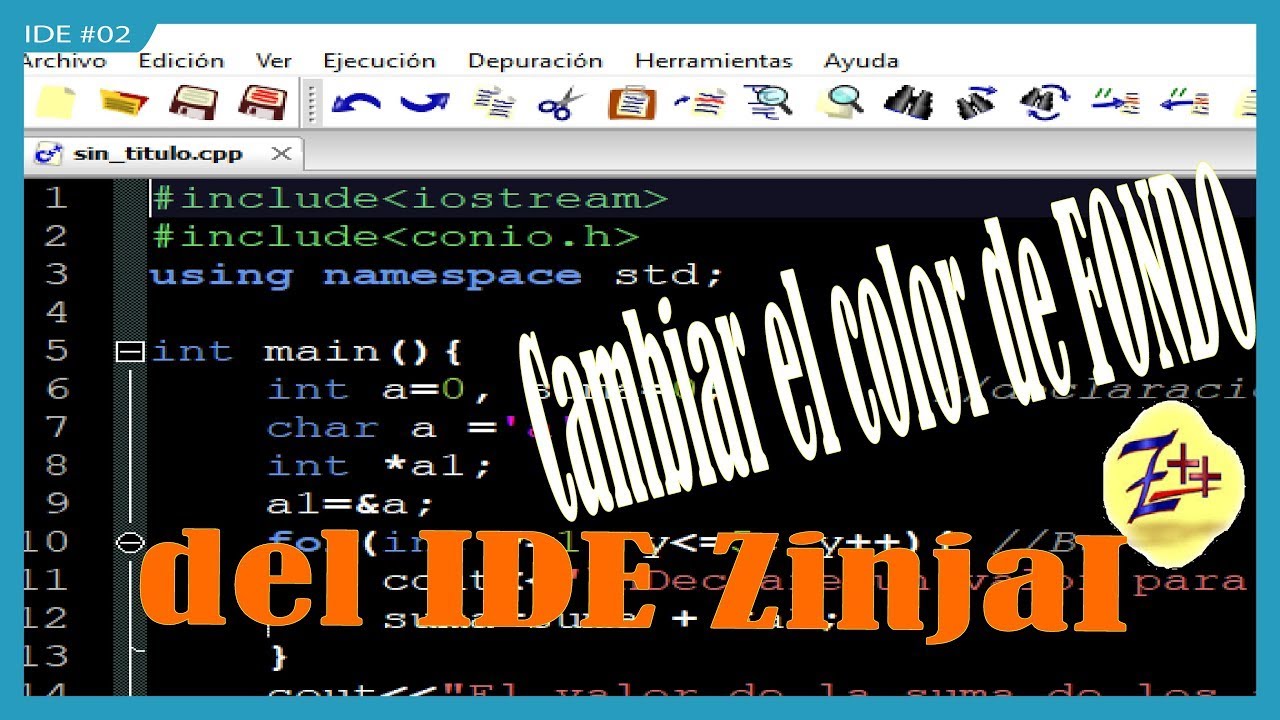 ☑ CAMBIAR COLOR DE FONDO DEL IDE ZINJAI - YouTube