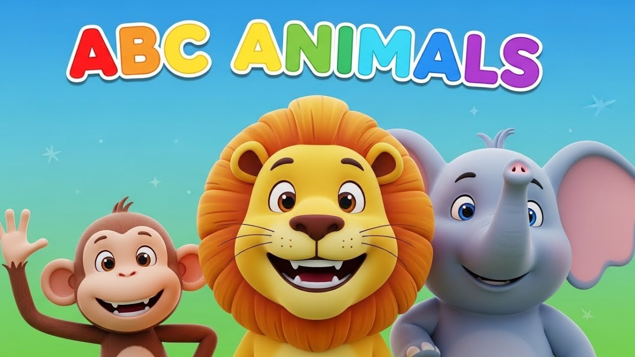 Alphabet Animals Song A–Z 🐶 | Learn ABC Letters with Fun Animals | Kids ...