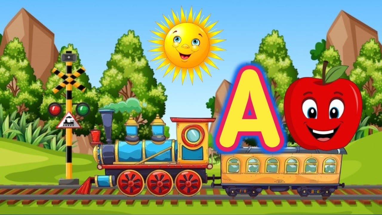 ABCD alphabet Humpty Train Alphabet A to Z ABC || ABCD song Alphabet ...