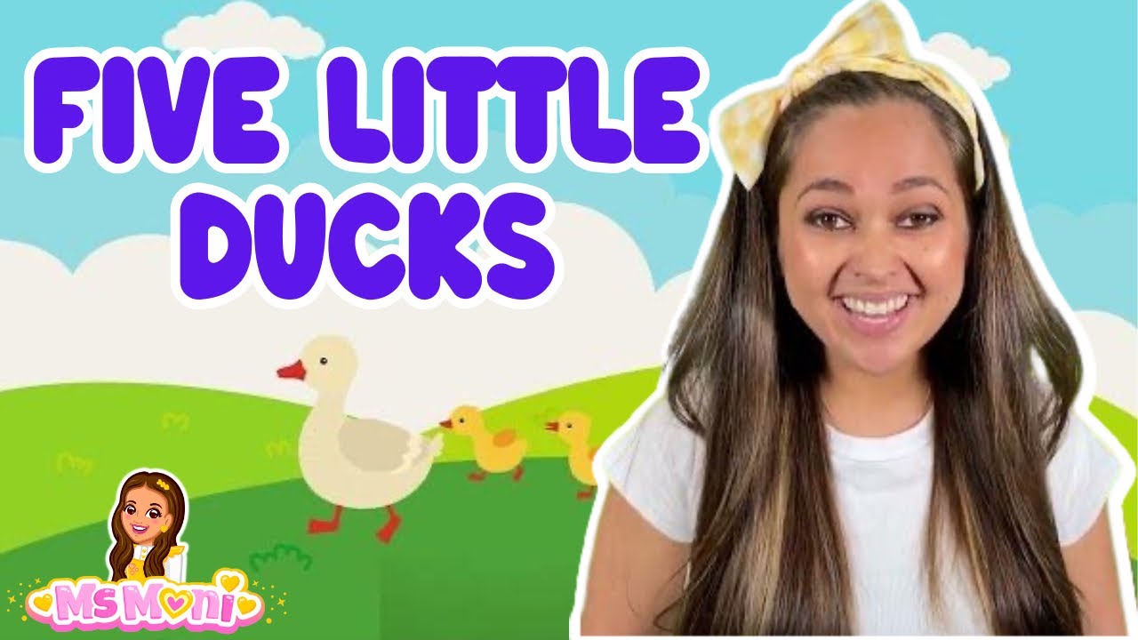 Five Little Ducks | Fun Kids Songs & Nursery Rhymes | Ms Moni - YouTube