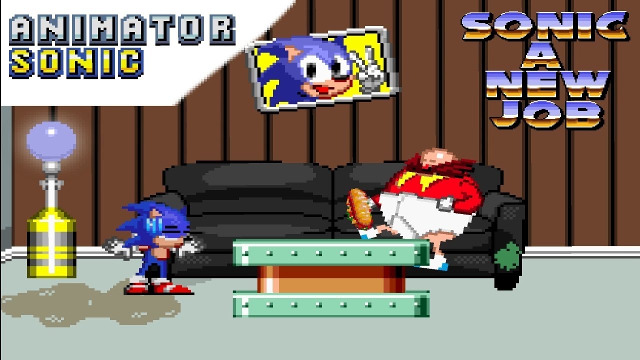 Sonic A New Job Pilot|Sprite Animation|Соник:Новая Работа Пилот ...