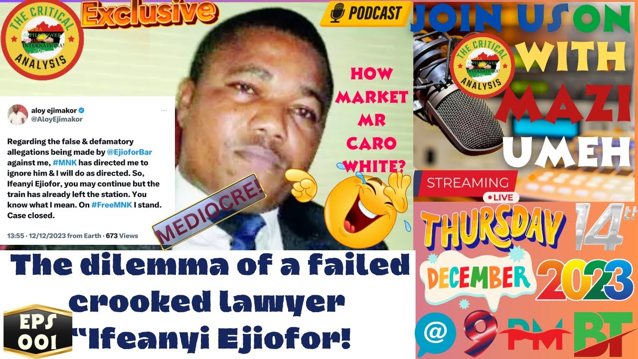 THE CRITICAL ANALYSIS SESSION WITH MAZI UMEH’ - YouTube