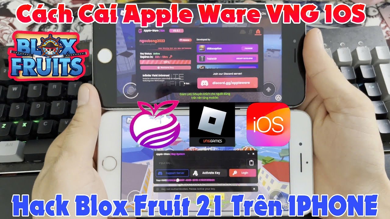 Cách Cài Apple Ware VNG IOS 2.650 - Hack blox fruit 21 trên IPHONE cho ...