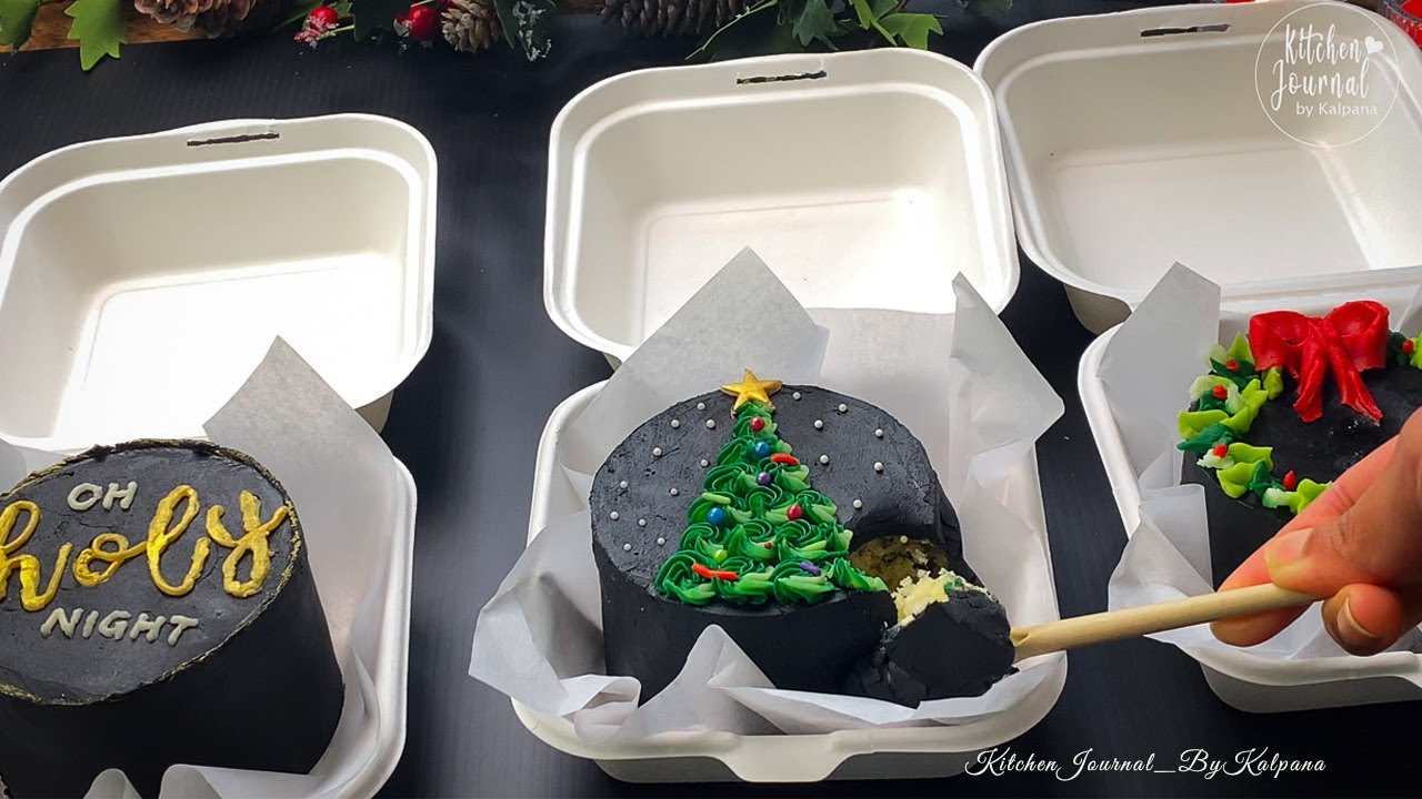 Mini Christmas lunch box cakes | Cute and easy bento cakes for ...