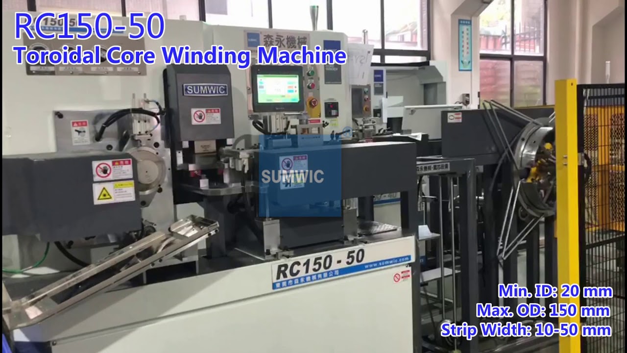RC150-50 Automatic Silicon Steel Core Winder - YouTube