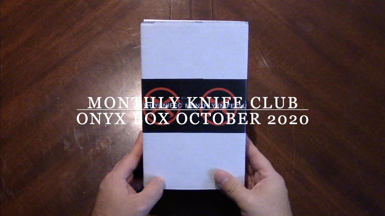 Monthly Knife Club | Onyx Subscription Box | October 2020 - YouTube
