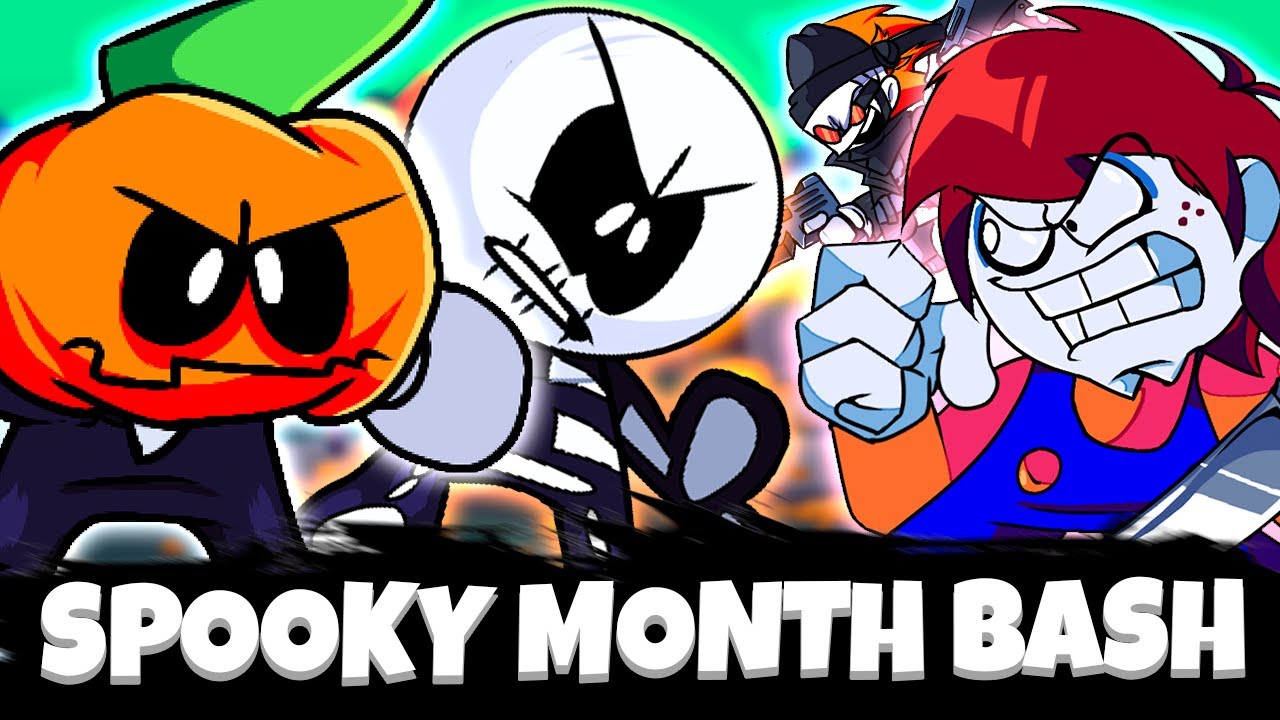 Spooky Month Bash VS Friday Night Funkin + Spooky Friends (FNF MOD ...