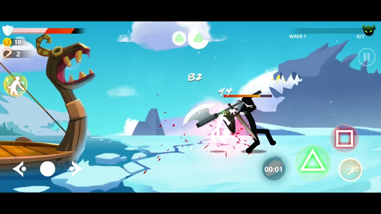 Stickman weapon master part 1: Dark viking boss fight - YouTube