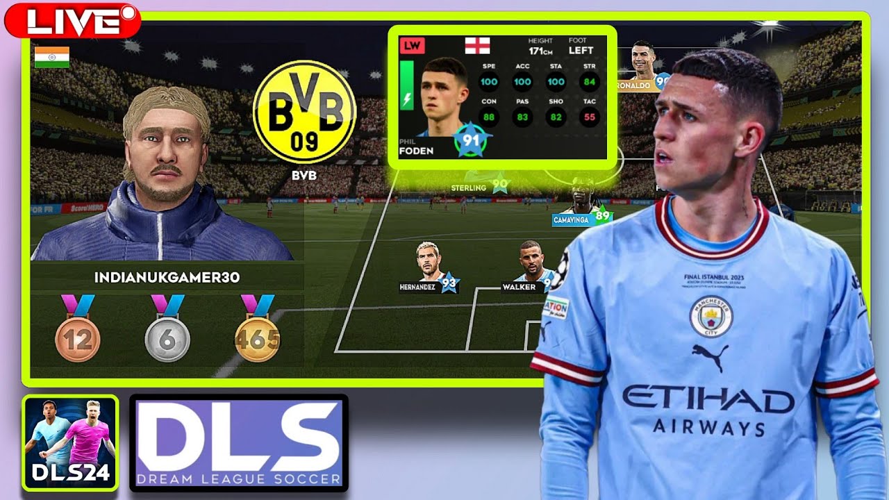 DLS 24 | Revolution Plate | phil foden 🔥| Dream league soccer 2024 ...
