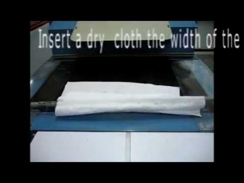 How to Clean a Fusing Machine Belt - YouTube