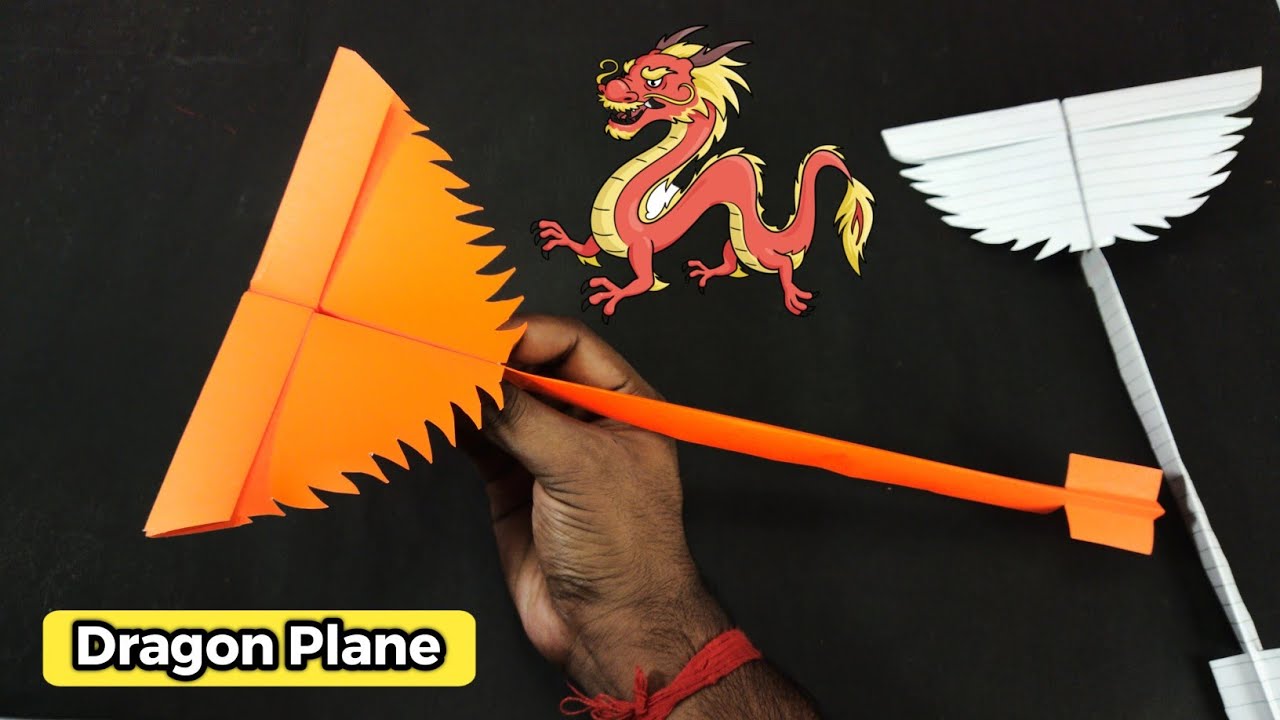How to Make Dragon Paper Plane - Paper Aeroplane - YouTube