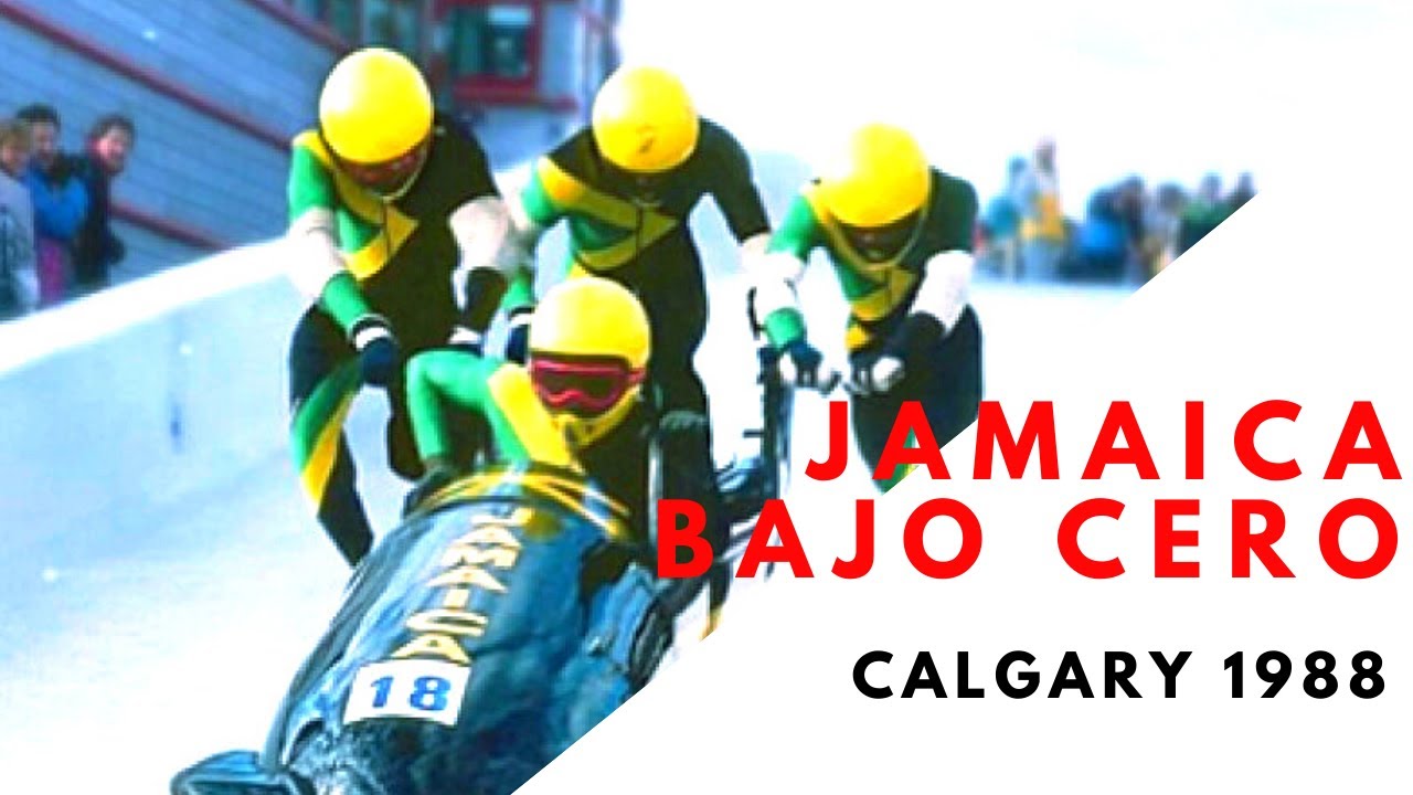 Jamaica Bajo Cero equipo de bobsled (Calgary 1988) - YouTube