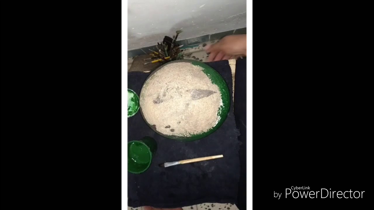 Como pintar Una sandía en piedra - YouTube