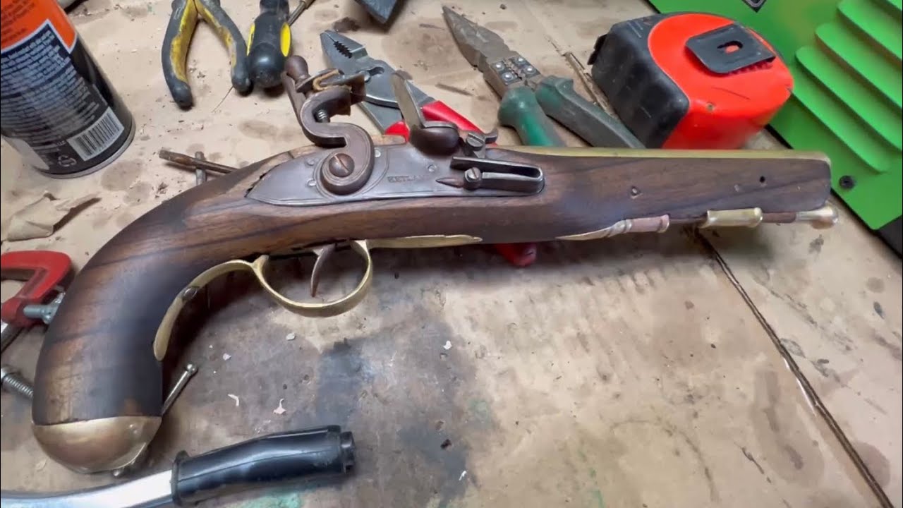 Defarbing/antiquing the Ketland Trade Pistol part 2 - YouTube