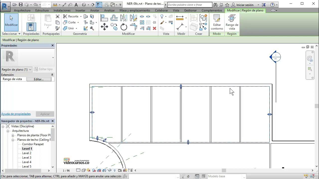 Crear Región de Plano, REVIT FACIL Y RAPIDO - YouTube