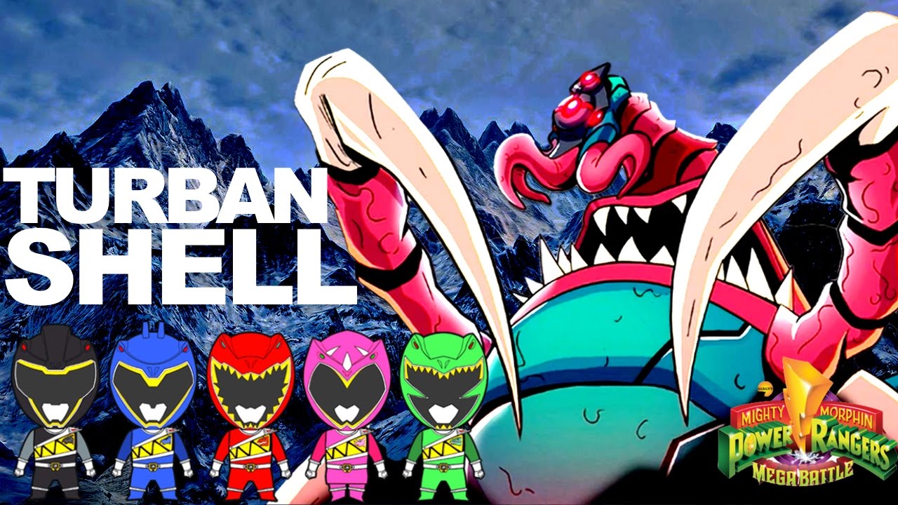 Mighty Morphin Power Rangers: Mega Battle -vs- TURBAN SHELL - YouTube