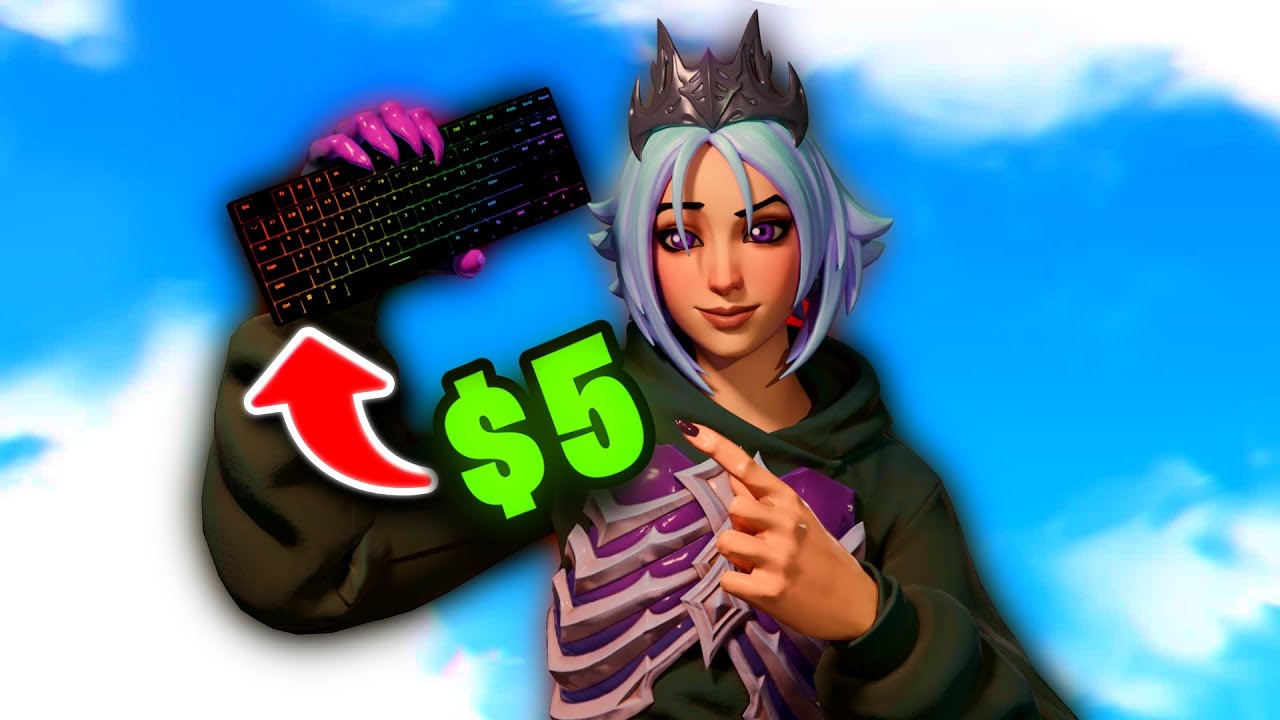 I Used The Best TEMU Keyboard in Fortnite! - YouTube
