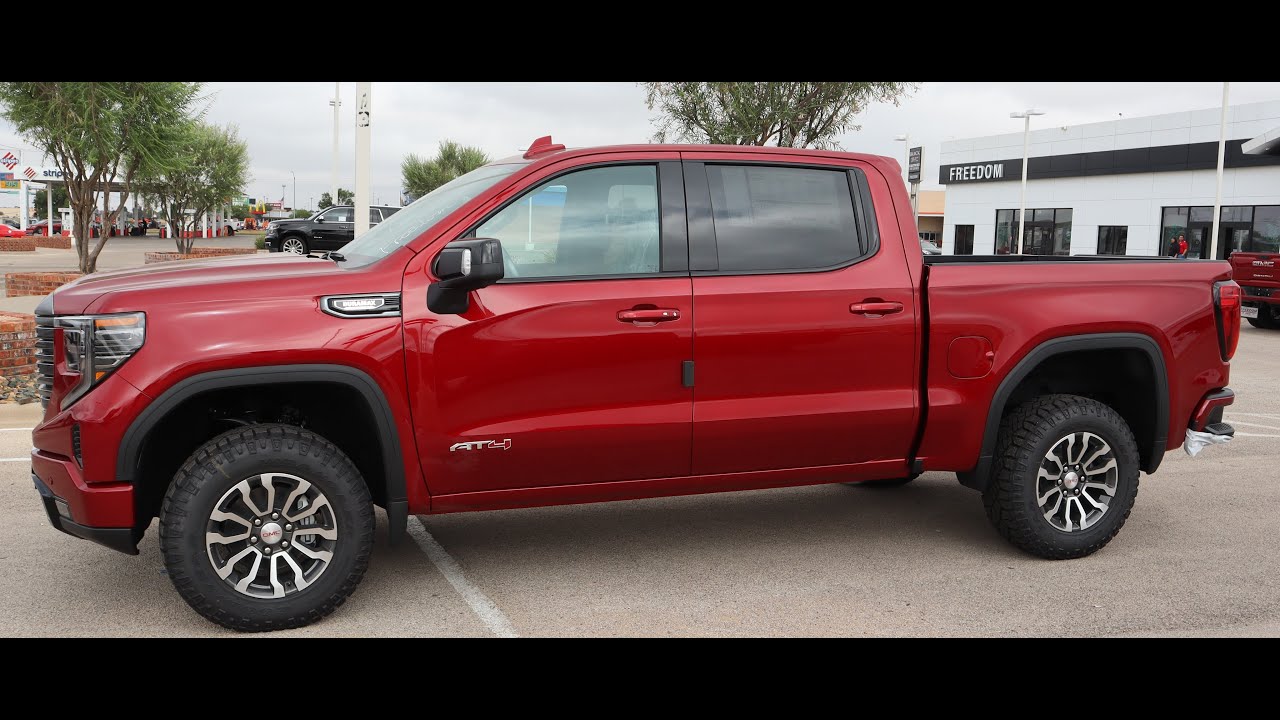 All new interior Refresh NEW 2022 GMC SIERRA 1500 AT4 TRUCK Cayenne Red ...