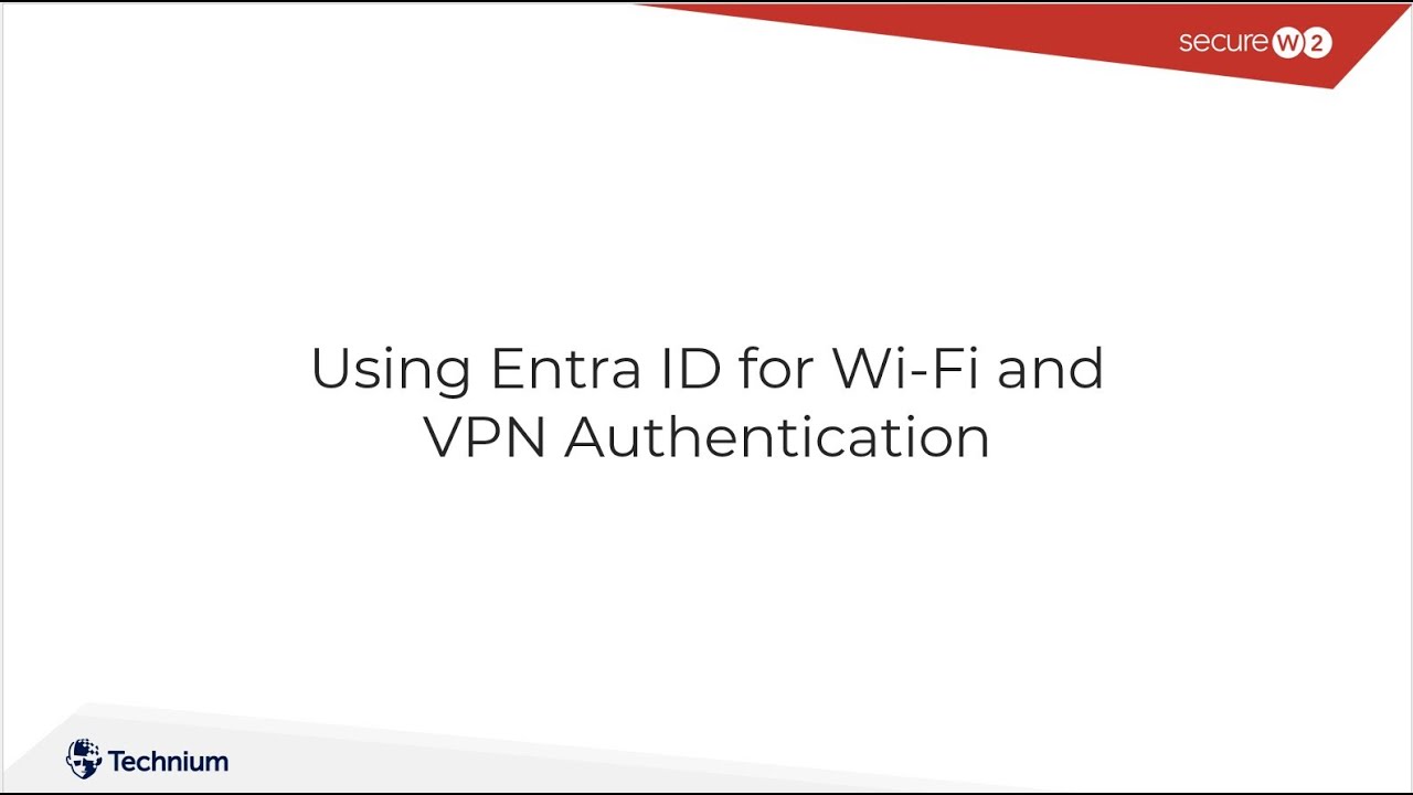 Using Entra ID for WI FI and VPN Authentication - YouTube
