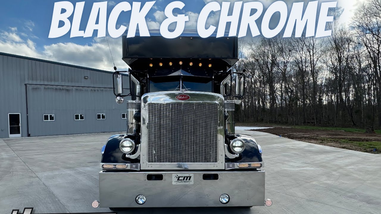 WOW! Show Stopping 2014 Black & Chrome Super C Motorhome, Peterbilt 359 ...