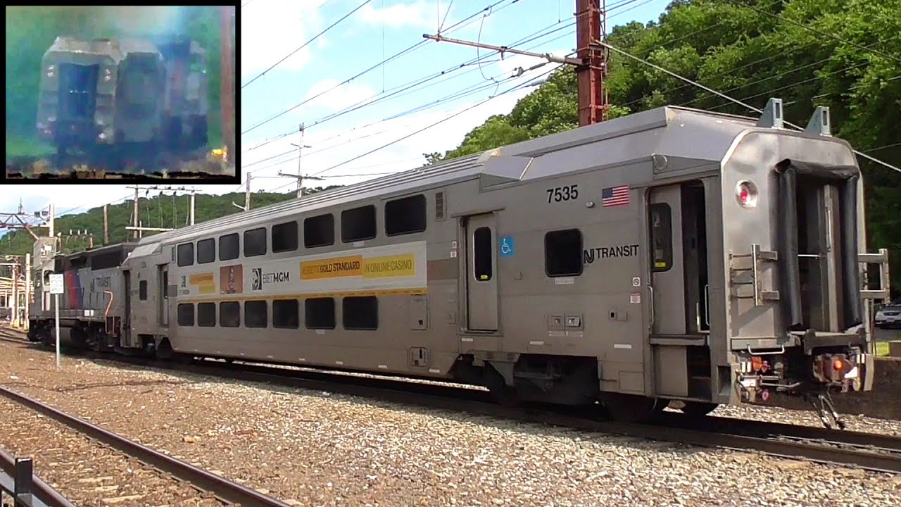 Trains at Dover Station including NJ Transit 4300 on an Equipment Move ...