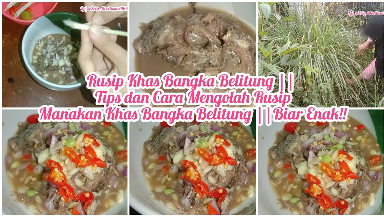 RUSIP KHAS BANGKA BELITUNG || TIPS DAN CARA MENGOLAH RUSIP MAKANAN KHAS ...
