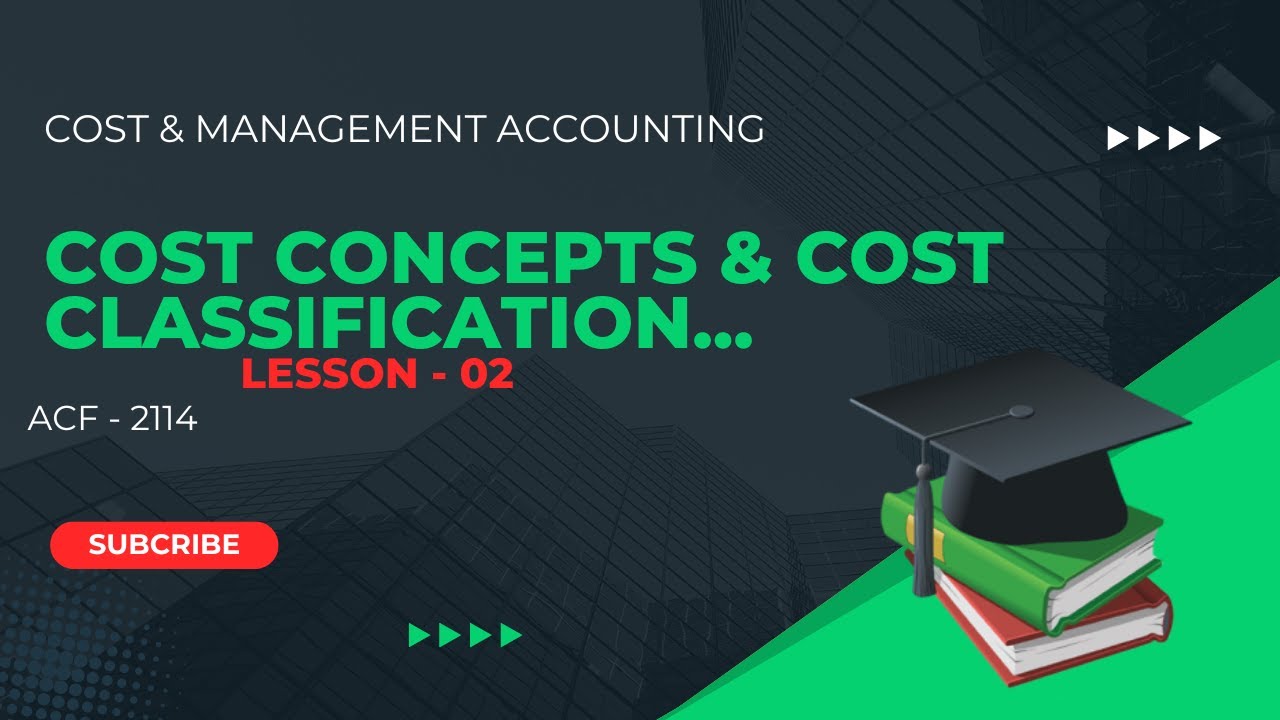 Lesson 02 / Cost concepts & classification - YouTube